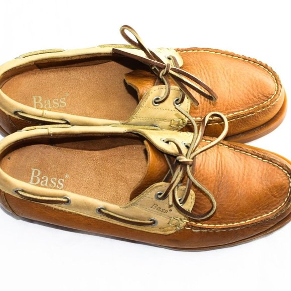 Bass | Shoes | Bass Seafarer Mens Brown Leather Deck Boat Shoes | Poshmark